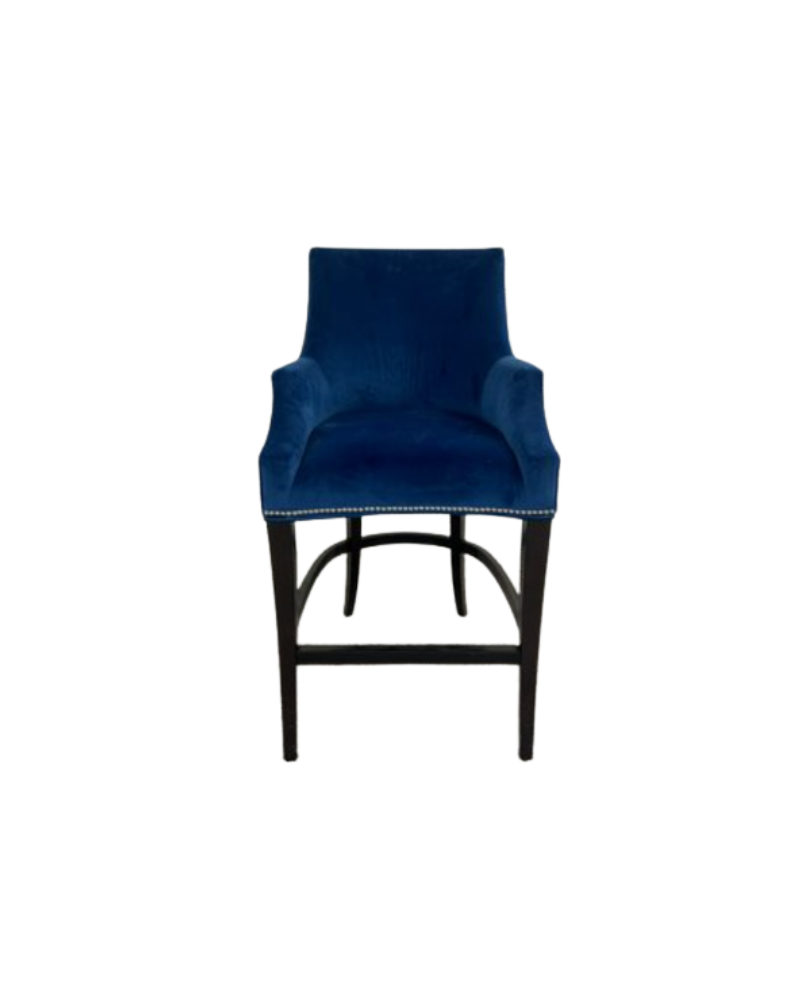 Custom Barstool - Blue | Fort Worth Design Studio