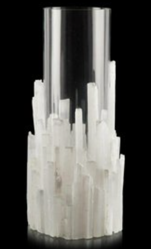 Staggered Selenite Vase – Fort Worth Design Studio